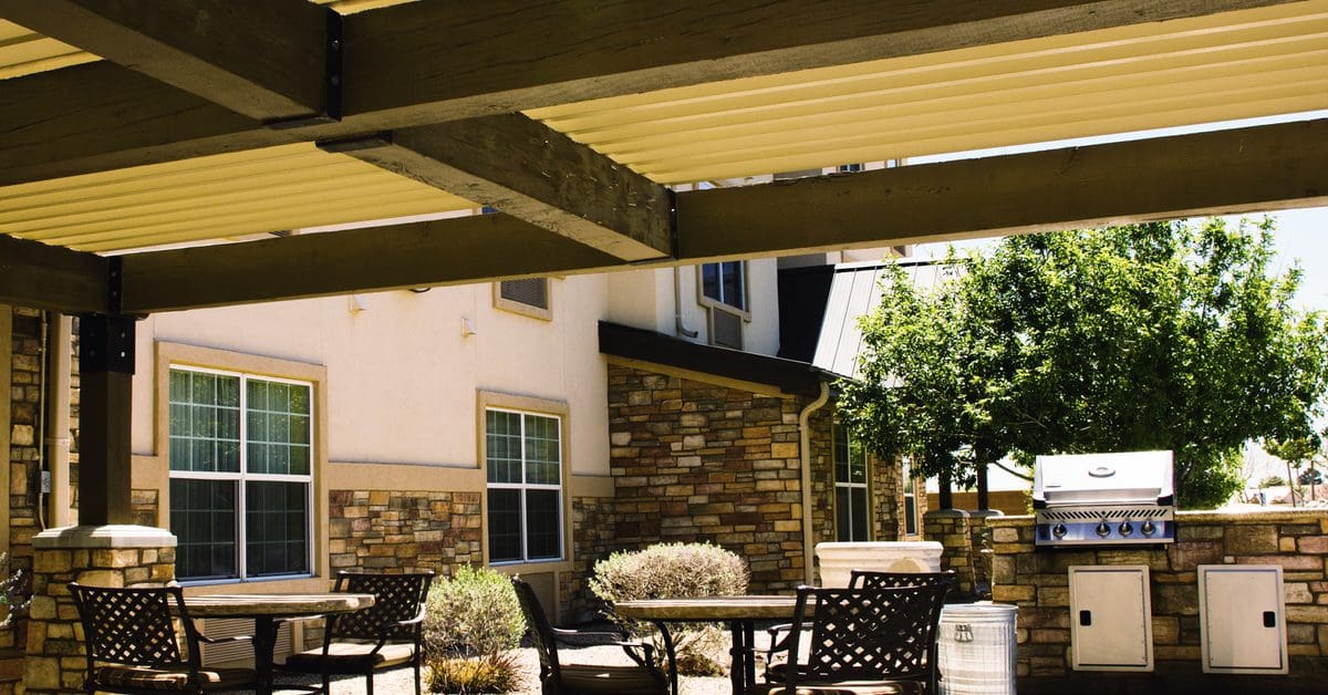 Custom-Covered Outdoor Kitchen Structures | BPS Backyard Pool Specialists