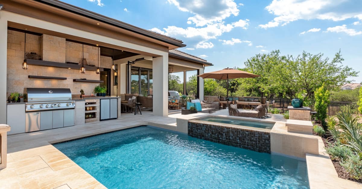 Top 10 Inspiring Poolside Outdoor Kitchen Designs | BPS