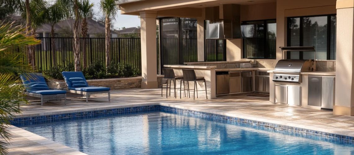 Top 10 Inspiring Poolside Outdoor Kitchen Designs | BPS